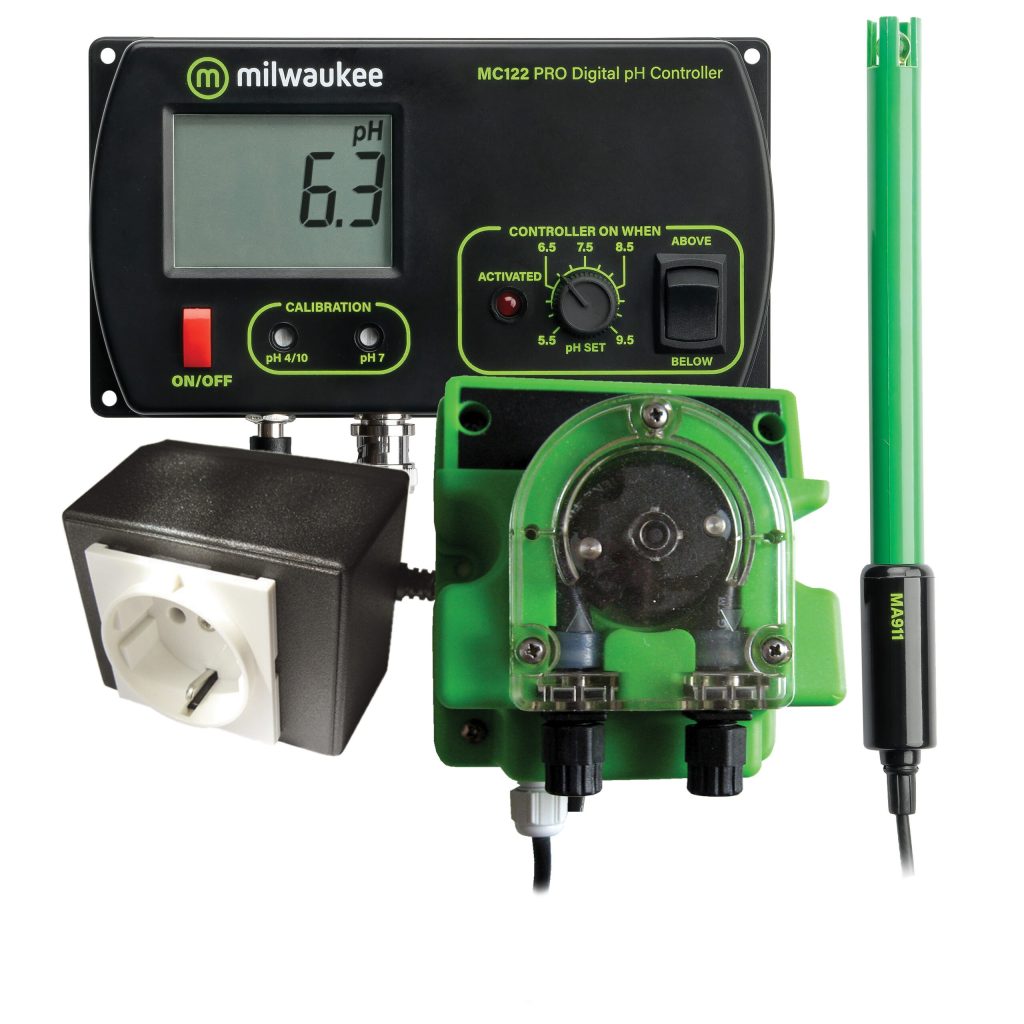 Controlador PH MC-720 con Bomba Dosificadora Milwaukee | FlowVerde